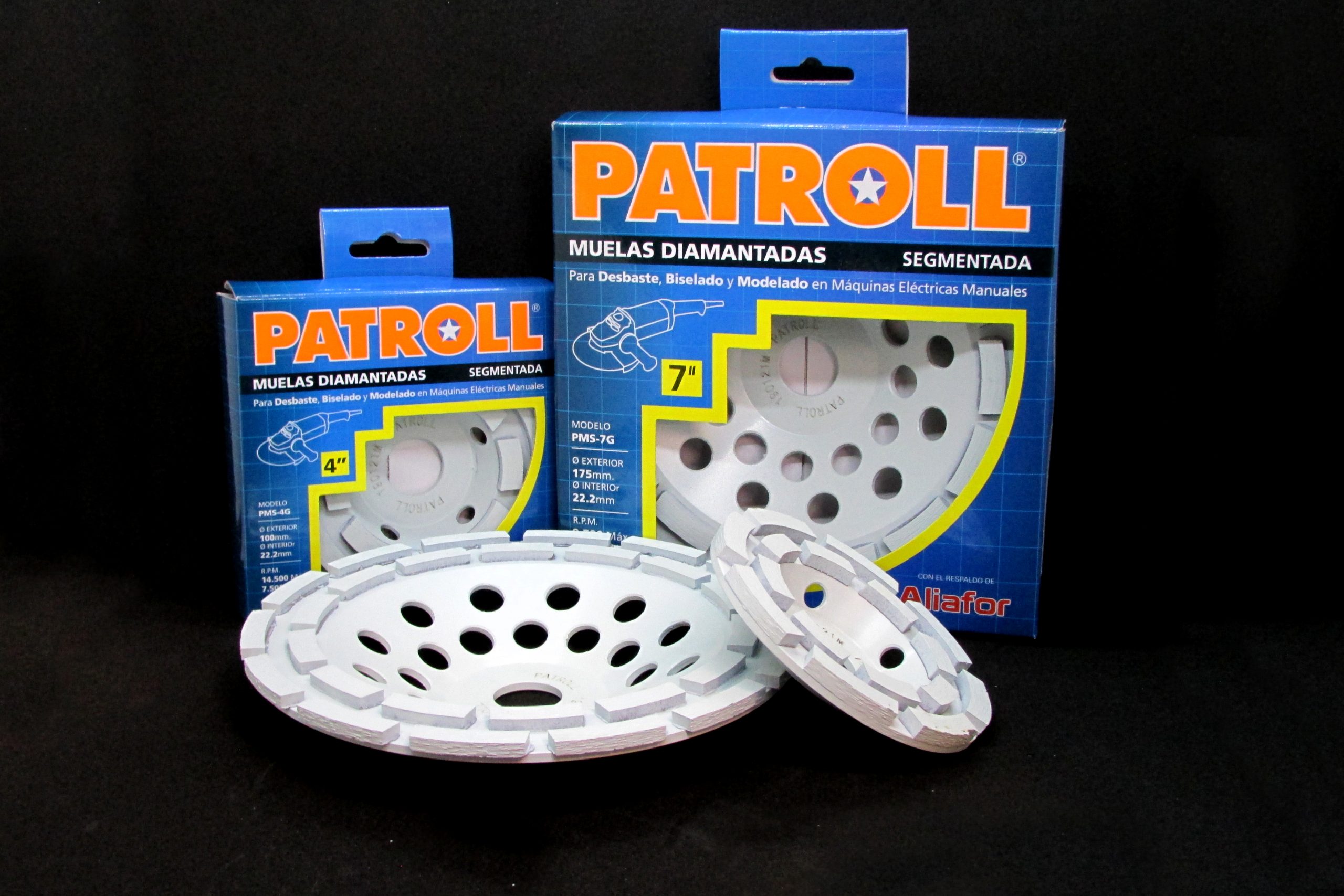 Línea Azul – Patroll – Muelas Diamantadas Segmentadas – ALIAFOR S.A